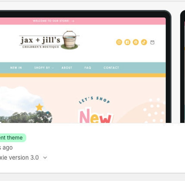 Fun Shopify Theme - Ecommerce Website Design Template - Shopify 2.0 Banners - Kids Baby Party ...