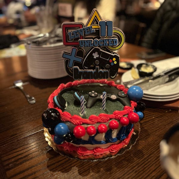 Gamer Cake Topper, Level up Party,video Game Birthday - Etsy