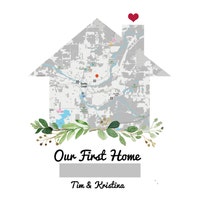 New Home Gift, Housewarming Gift for Couple, New House Map, First Home ...