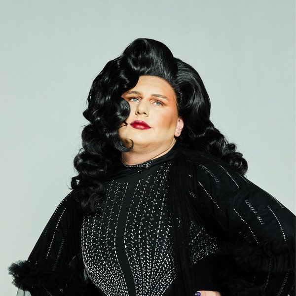 Drag Pageant Updo | High Curly Bun With Bang | Styled Lace Front Drag ...