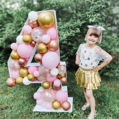 Square Number 5-all Sizes 1ft to 5ft/mosaic From Balloons Marquee ...