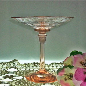 Pink Cambridge Gloria Etched 5 Part Relish / Celery Dish - Etsy