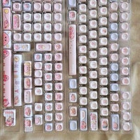 Animals Kindergarten English PBT 141 Keys EOA Profile Keycaps Set, Cute ...