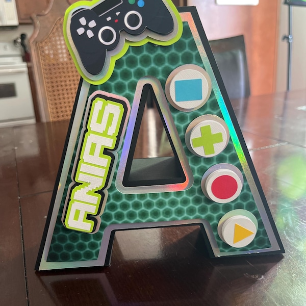 Gamer 3D Numbers or Letters, Gamer Party Decorations, Gamer Birthday ...