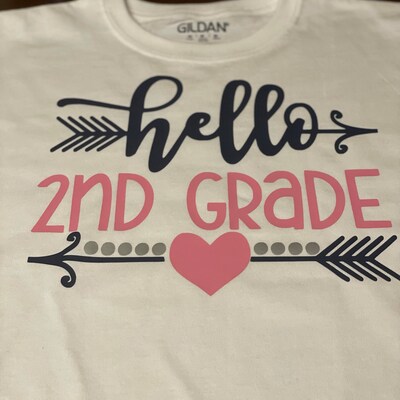 Hello 2nd Grade Svg Eps Png Cutting Files for Silhouette Cameo Cricut ...