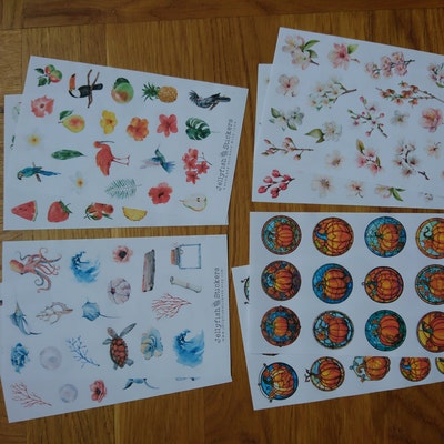 Animals Silhouettes Forest Sticker Set Stickers Animals Journal ...