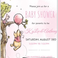 Classic Winnie the Pooh Late Night Diapers Sign, Editable Party Table ...