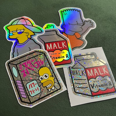 The Simpsons Mr Sparkle Sticker Rainbow Foil Hologram - Etsy