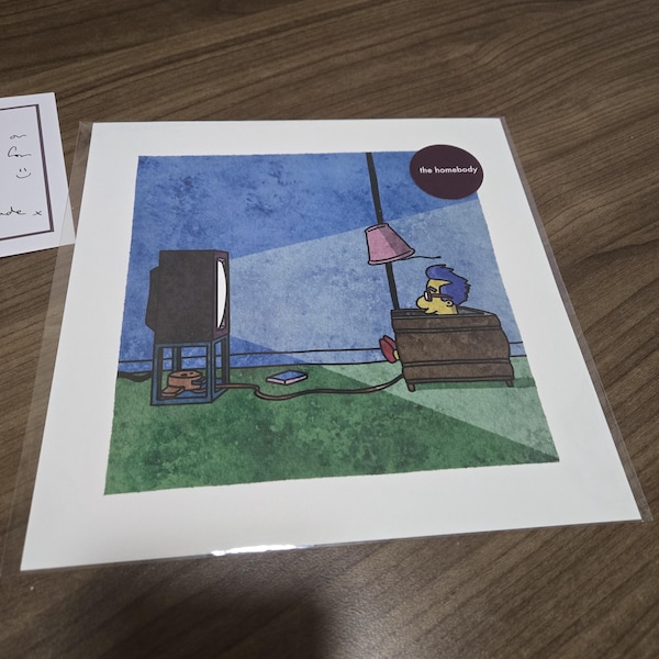 The Simpsons Homer Bush Watercolour Print, Scenic Simpsons, Homer ...