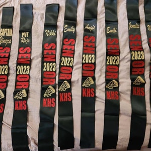 Music Senior Sash Band Senior Sash Senior Night Sash - Etsy