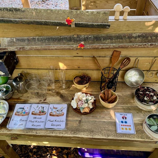 Printable Mud Kitchen Recipe Cards, Educational Learning Resources ...
