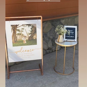 Seating Chart Stand, Copper Arch, Copper Seating Arch, 1/2' Copper ...