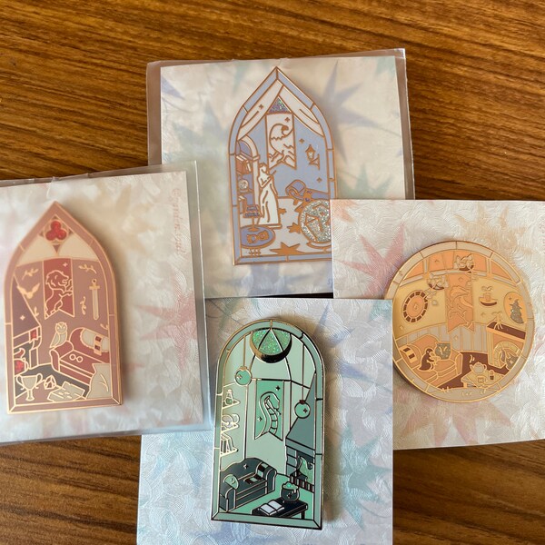 Pastel Magic Windows Enamel Pins Set - Etsy