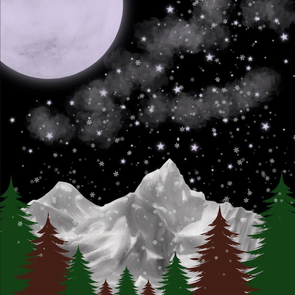 Winter Forest Brush Set for Procreate | Christmas Brushes - Etsy
