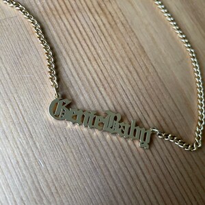 Monogram Name Necklace Custom Monogram Necklace Minimalist | Etsy