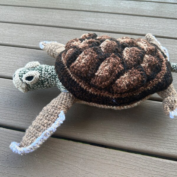 Green Sea Turtle Crochet Pattern, Amigurumi Turtle - Etsy