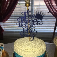 Cake Topper Prince Cake Topper Centerpiece Baby Shower the Prince is on ...