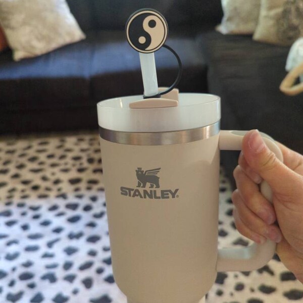 Yin Yang Straw Topper - Etsy