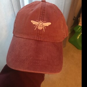 Bumble Bee Baseball Cap, Bee Hat, Embroidered Bee Baseball Cap, Queen ...