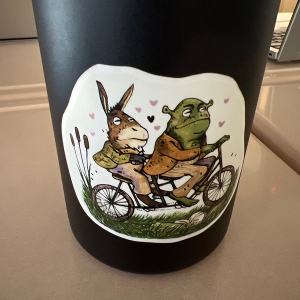 Shrek and Donkey X Frog and Toad Sticker - Etsy