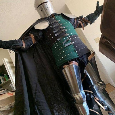 Medieval Gambeson Set for Fighters. Padded Jacket and Legs - Etsy