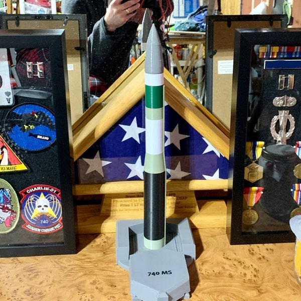 3D Printed Minuteman III Missile Model - Etsy