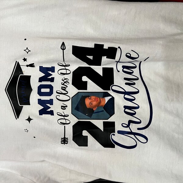 Proud of A Class of 2024 Graduation Shirt, Custom Graduation Tshirt ...