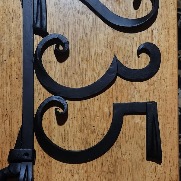 8'' Large Metal House Numbers. Hand Forged Iron House Number. 8 Inch ...