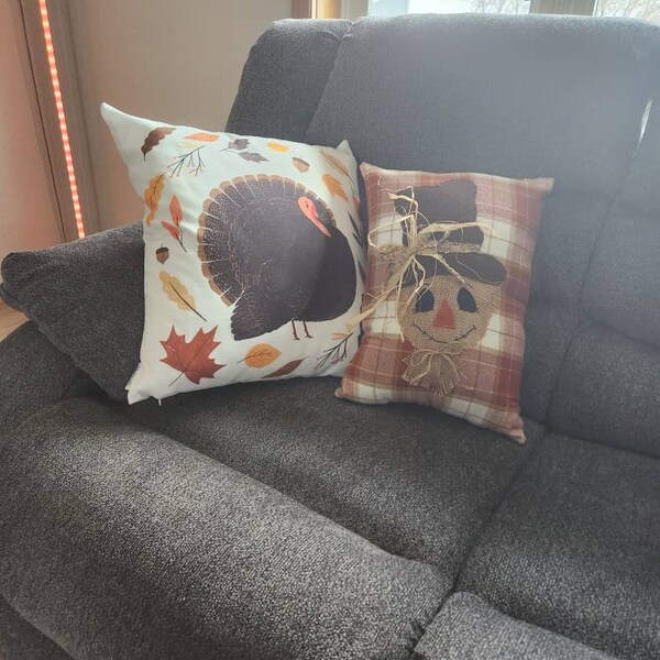 Primitive Turkey Pillow Cover | Thanksgiving Decor | Farmhouse Pillows ...