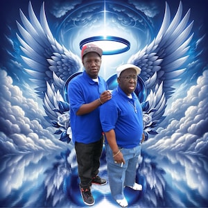 Purple Sky Heaven Background Clouds Columns Memorial Wallpaper Funeral ...