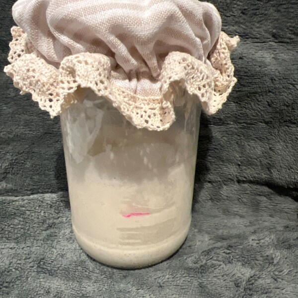 Muslin & Lace Large Bowl Cover / Sourdough Proofing Basket Bonnet ...