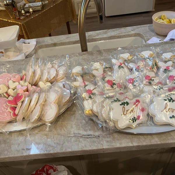 Wedding Cookies - RUSTIC Wedding Cookies - Bridal Shower Favors ...