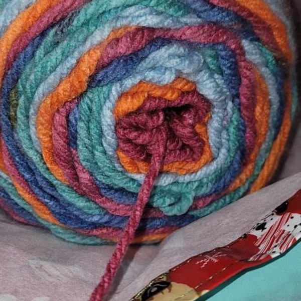 Loops & Threads Eco-calm Stripes Yarn | Recycled | Polyester/acrylic ...