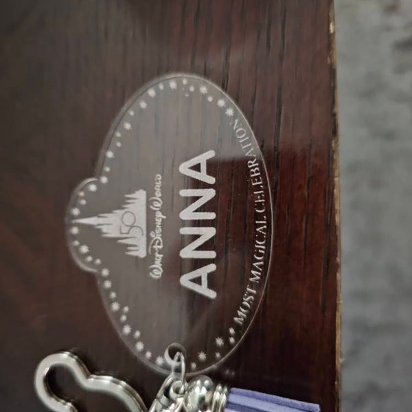 Walt Disney World 50th Anniversary Cast Member Inspired Acrylic Key ...