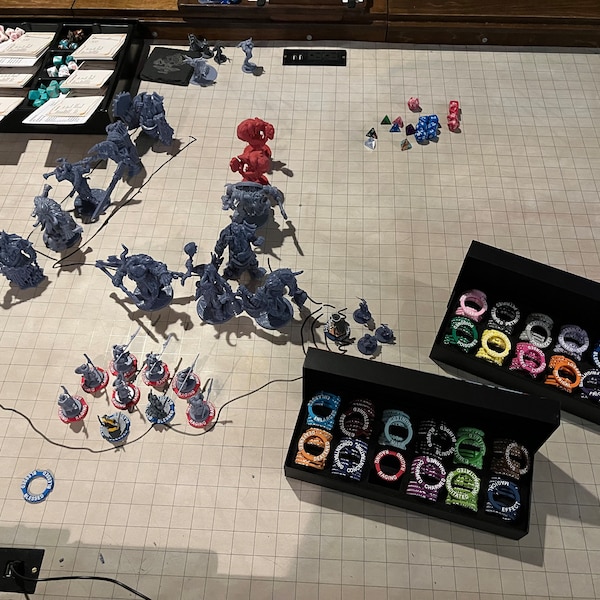 DND Miniatures Condition Rings With Box - 96 Markers to Track 24 ...