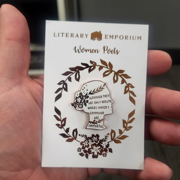 Sappho Enamel Pin - Women Poets Pin Collection -book Lover - Feminist ...