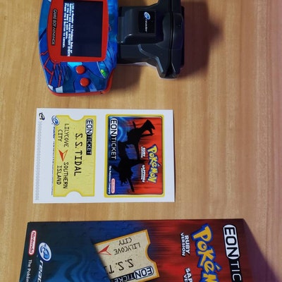 Eon Ticket Pokemon Ruby & Sapphire E-reader Custom Card - Etsy