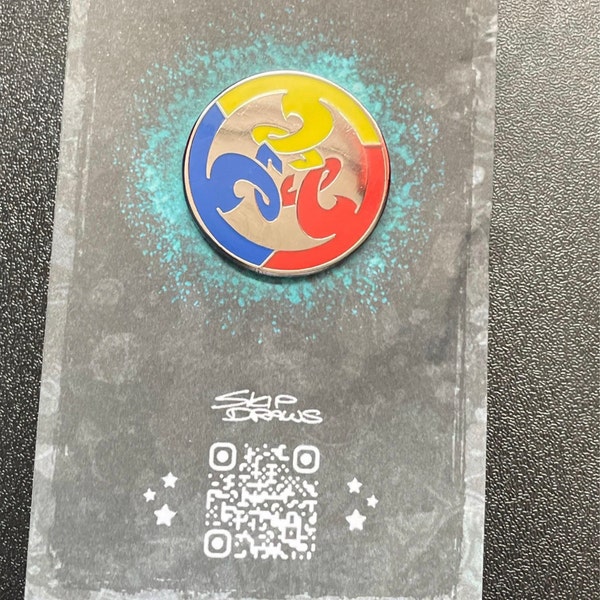 Tricolor Splatfest 2.5cm Metal Pin - Splatoon 3 Unofficial Merch - Etsy