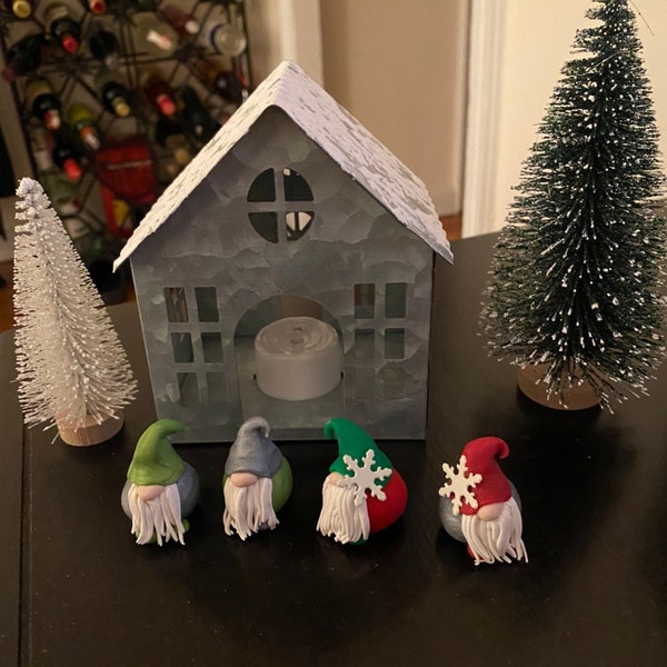 One Snowflake Christmas Gnome , One Polymer Clay Gnome Creations, Gnome ...