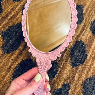 Vintage Style Handheld Mirrors, Hand Crafted Mirror, Glitter Mirror ...