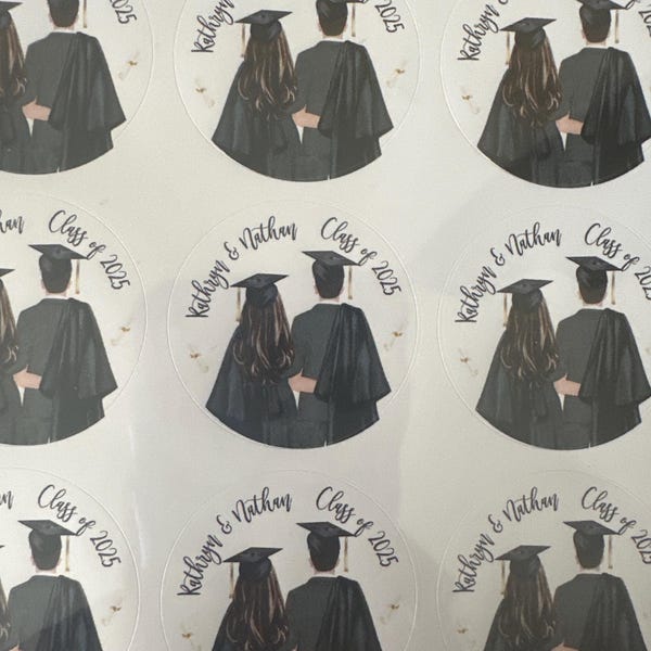 Personalized Stickers, Graduation Party Stickers, Graduation ...