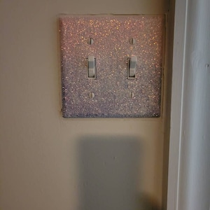 Light Purple Glitter Iced Lavender Light Switch & Outlet Covers Rustic ...