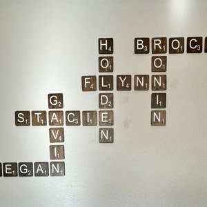 Regular Large Scrabble Tiles 3.5 Scrabble Letters Scrabble Tiles Wall ...