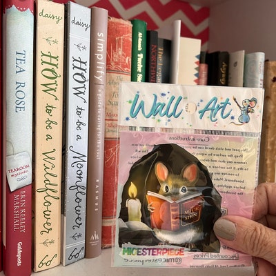 Mouse Praying Mousehole Sticker Praying Mouse 3D Wall Sticker Whimsical ...