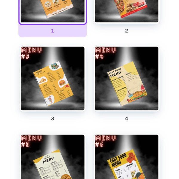 Fast Food Menu Template: Editable Restaurant Menu (PDF Instant Download ...