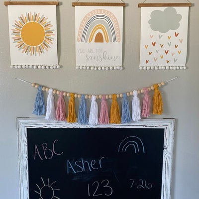 Pastel Rainbow You Are My Sunshine Printable Wall Art Sun - Etsy