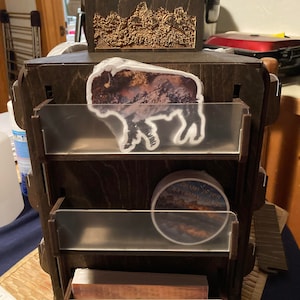 Wooden Sticker Display-small Small Product Display Countertop Display ...