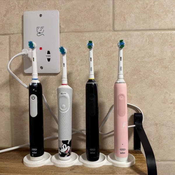Oral-b Electric Toothbrush Stand/holder With Drip Tray - Etsy UK