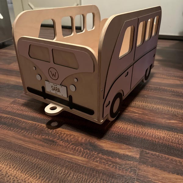 Toy Box on Wheels School Bus Theme, Nursery Storage and Organization ...