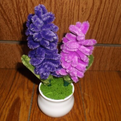Pipe Cleaner Flower,lavender, Forever Flowers From Pipe Cleaners ...